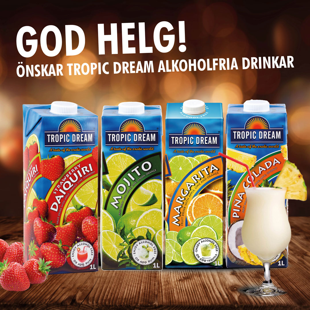 Jul och nyårsdrinkar med Tropic Dream! - Heba Food & Beverages